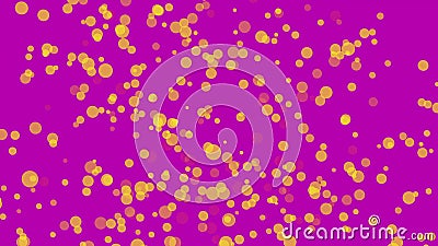 Purple Animated Background Yellow Flying Balls Stock Video - Video of ...