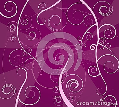 Purple Background With Curls Royalty-Free Stock Photo | CartoonDealer ...