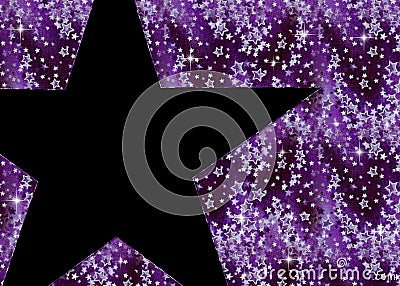Purple & Black Star Background Royalty Free Stock Photos - Image: 11130058