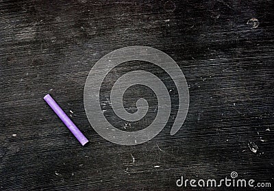 Purple Chalk And Blank Chalkboard Stock Photo - Image: 1904780