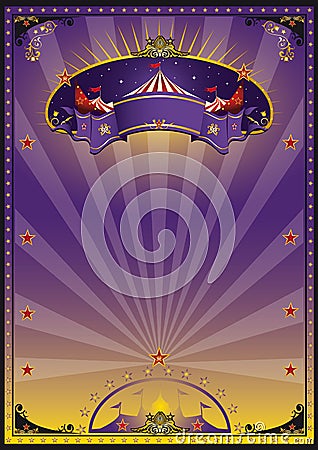 Purple Circus Vector Illustration | CartoonDealer.com #24806992