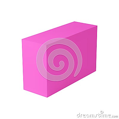 Purple Cuboid Realistic Composition Cartoon Vector | CartoonDealer.com ...