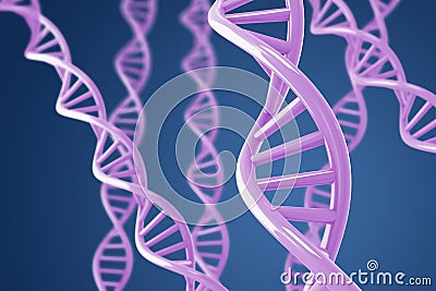 Purple DNA Helices On A Blue Background Stock Photo | CartoonDealer.com ...