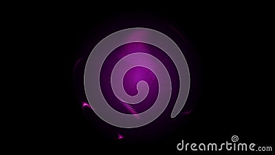 Purple Glowing Orb on Black Background Stock Footage - Video of ...