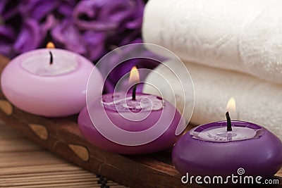 Purple Spa Relaxation (2) Royalty Free Stock Image - Image: 14001106