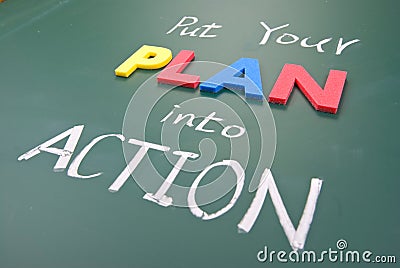 Put Your Plan Into Action Stock Image - Image: 18575991