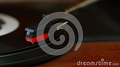 Putting A Needle On A Record Stock Footage - Video of entertainment ...