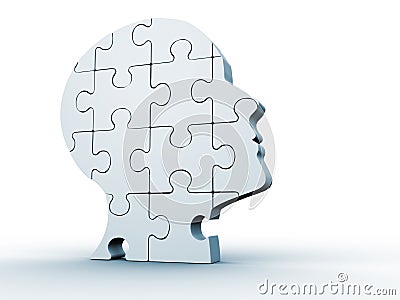 Puzzle Head Stock Images - Image: 17120314