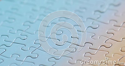 Puzzle Pieces Fitting Together, Complete Stock Footage - Video of ...