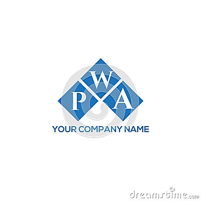PWA Letter Logo Design On White Background. PWA Creative Initials ...