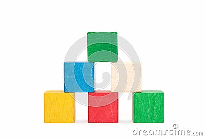 Pyramid Of Color Blocks Stock Photo | CartoonDealer.com #6795774