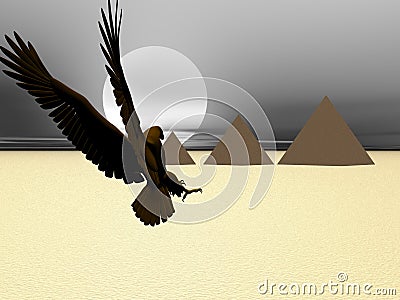 Pyramid Eagle Royalty-Free Stock Photography | CartoonDealer.com #400073