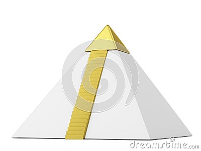 Pyramid With Gold Top Stock Illustration - Image: 39899761