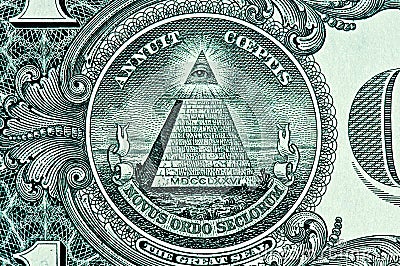 Pyramid On One Dollar Bill Royalty Free Stock Photos - Image: 6407528