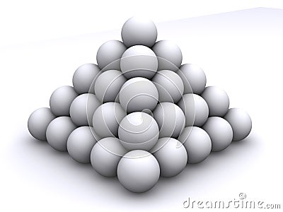 Pyramid From Spheres Royalty-Free Illustration | CartoonDealer.com #7564560
