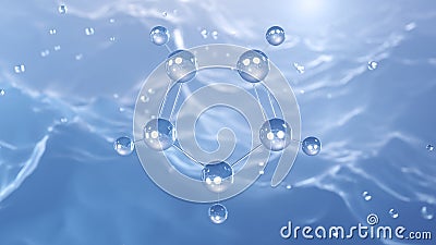 Pyrrole Molecular Structure, 3d Model Molecule, Heterocyclic Aromatic ...