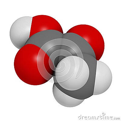 Pyruvic Acid (pyruvate) Molecule. Important Intermediate In A Number Of ...