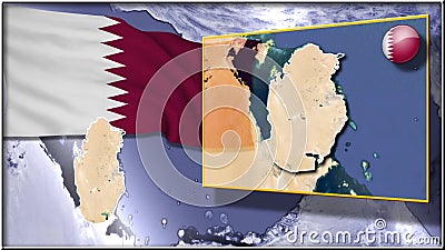 Qatar Infographic Animation Map Stock Footage - Video of ethnicity ...