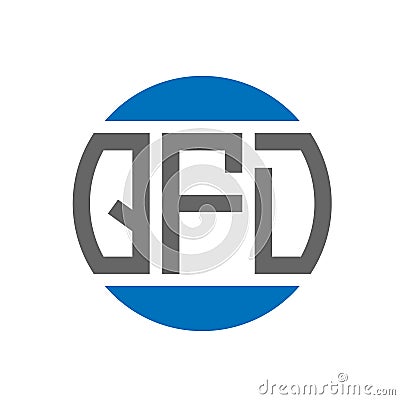QFD Letter Logo Design On White Background. QFD Creative Initials ...