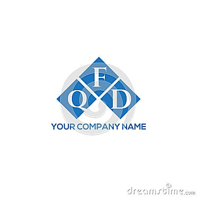 QFD Letter Logo Design On WHITE Background. QFD Creative Initials ...