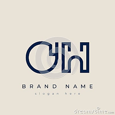 QH Alphabet Letter Icon Logo Vector Illustration | CartoonDealer.com ...