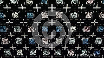 QR Code Abstract Technology Background, Seamless Loop. Animation. 3D ...