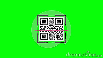 QR BG Green Screen stock video. Video of display, device - 259566059