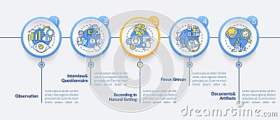 Qualitative Research Technology Vector Infographic Template ...