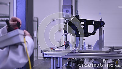 Quality Engineer Controls Professional 3D Measuring Machine Fully ...