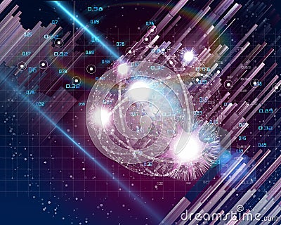 Quantum Computing. Abstract Tech Background Concept. Learning ...