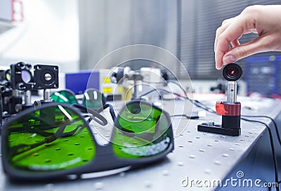 In a quantum optics lab stock image. Image of photon - 18117539