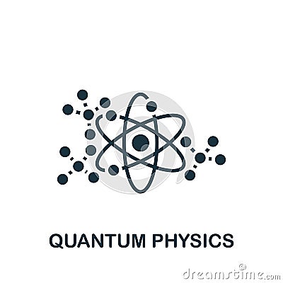 Quantum Physics Icon. Monochrome Simple Science Icon For Templates, Web ...
