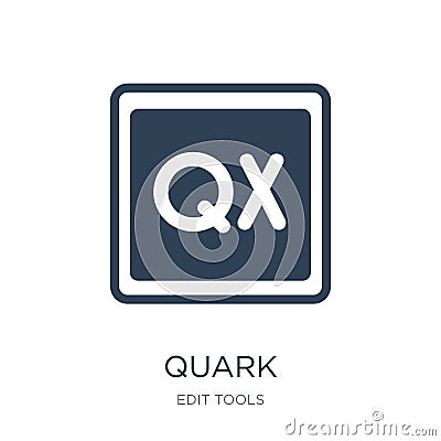 Quark Icon In Trendy Design Style. Quark Icon Isolated On White ...