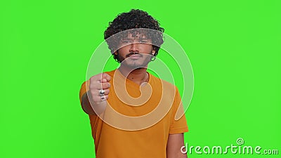 Quarrel, Indian Man Showing Fig Negative Gesture, Rapacious, Avaricious ...