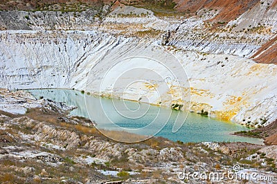 Quarry Extraction Porcelain Claykaolin And Quartz Sand In The Open Pit ...