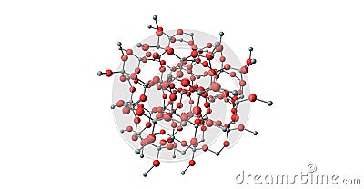 Quartz Molecular Structure Isolated On White Background Royalty-Free ...