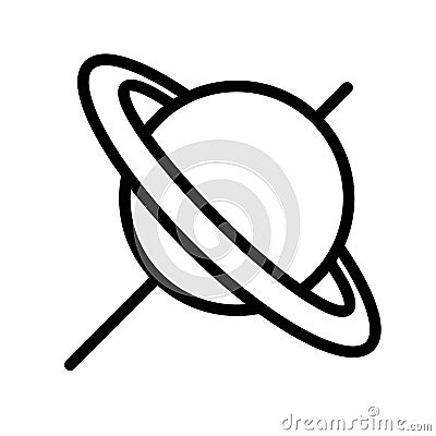 Quasar Icon Linear Logo Mark In Black And White Vector Illustration ...