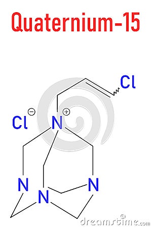Quaternium-15 Surfactant And Preservative Molecule, Formaldehyde ...