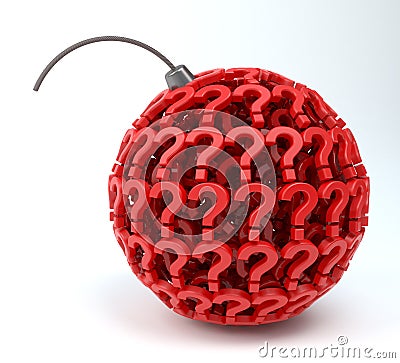 Question Bomb Stock Photo - Image: 15698720
