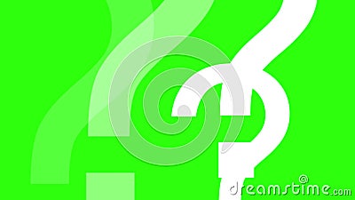 Question Mark Animation Green Screen Stock Footage. 4k Stock Footage ...
