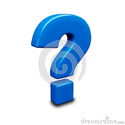 Question Mark In Blue Royalty-Free Stock Image | CartoonDealer.com ...