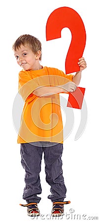 Question Mark Boy Stock Photography | CartoonDealer.com #12517658