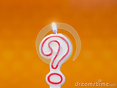 Question Mark Candle Stock Photo - Image: 54569235