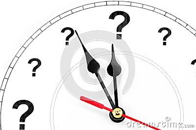Question Mark Clock Royalty Free Stock Photography - Image: 2127047