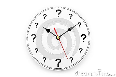 Question Mark Clock Royalty-Free Stock Image | CartoonDealer.com #2127118