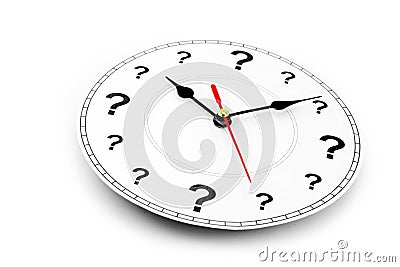 Question Mark Clock Royalty-Free Stock Image | CartoonDealer.com #2127124