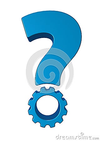 Gear Wheel Question Mark Stock Illustration | CartoonDealer.com #29800468