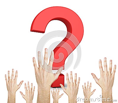 Question Mark And Hands Royalty-Free Stock Photography | CartoonDealer ...