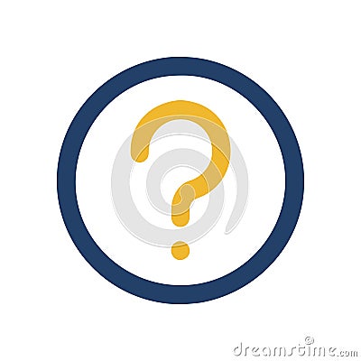 Question Mark Icon For Inquiry Cartoon Vector | CartoonDealer.com ...