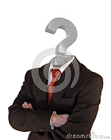 Question Mark Man Stock Image | CartoonDealer.com #2533303